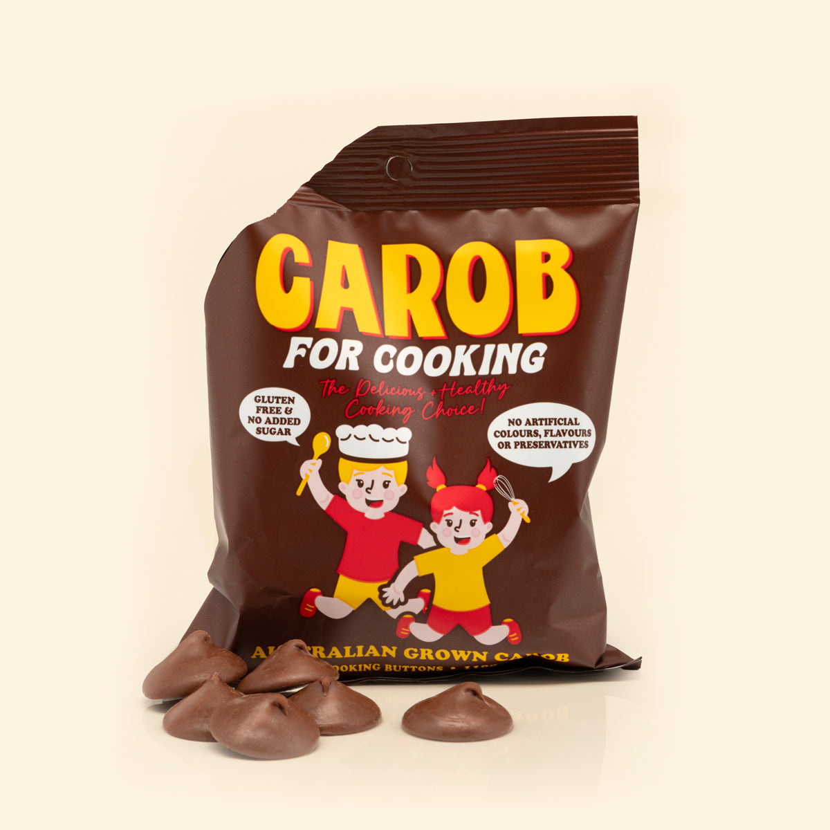 Carob Cooking Buttons 110g – Carob for Cooking